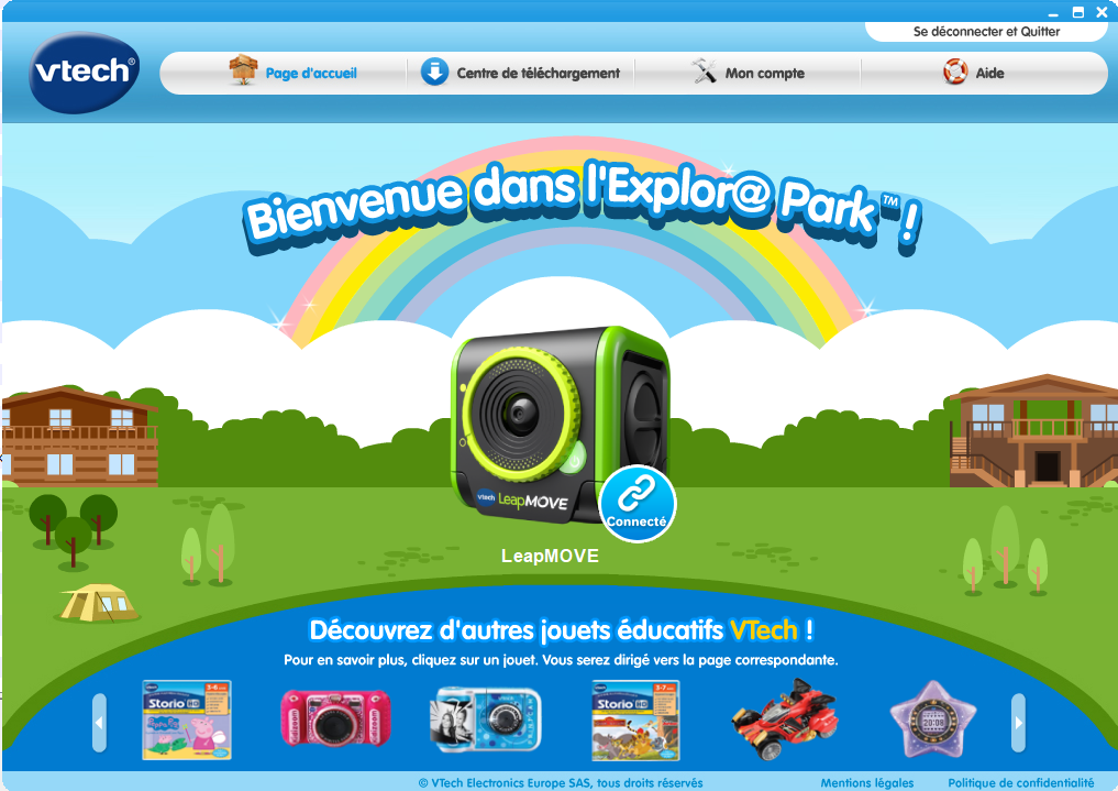 Comment installer l'Explor@park pour LeapMove ? – VTECH