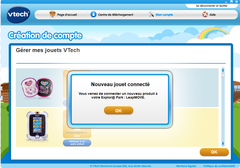Comment installer l'Explor@park pour LeapMove ? – VTECH