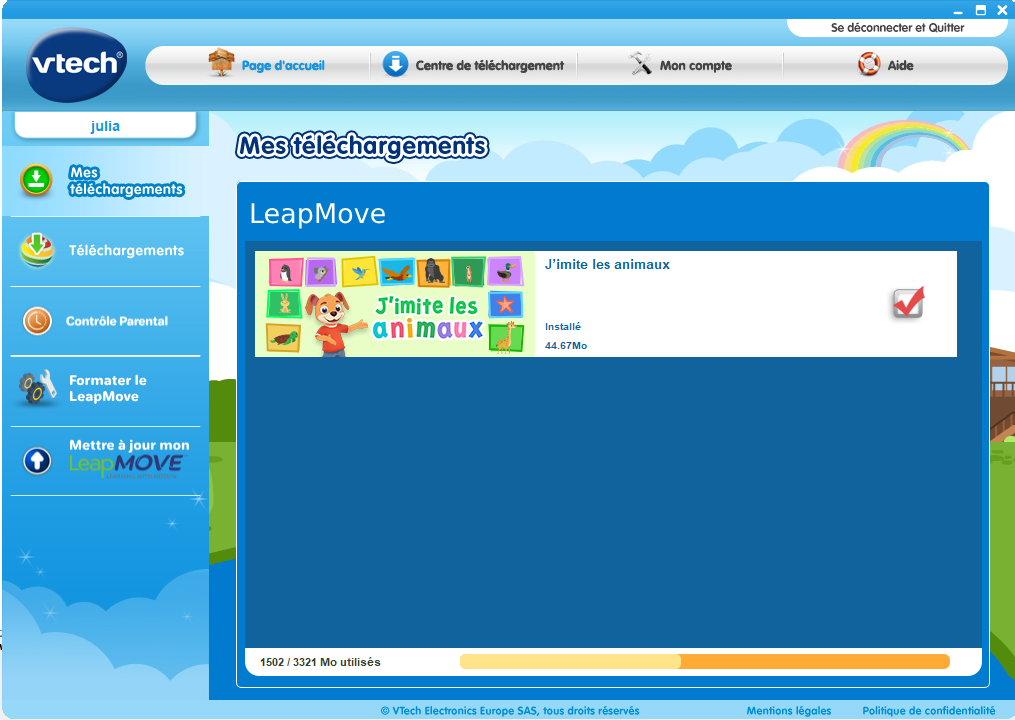 Comment télécharger les jeux additionnels achetés sur sa console LeapMove® ? – VTECH